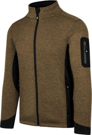 Normani Fleecejacke Herren Strick-Fleecejacke Wapusk Strickjacke Cardigan mit Stehkragen und Seitentaschen Outdoor