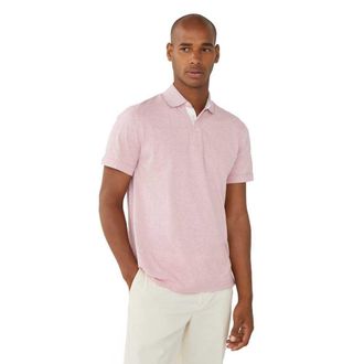 Hackett Herren Cott Linen Filafil Polo, Pink (Pink), XS