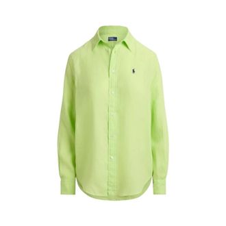 Polo Ralph Lauren Leinenhemd- gerader Schnitt - - Blouses & Shirts - Damen - Gr&uuml;n - S
