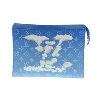 Louis Vuitton Pre-owned Pochette Monogram Nuages en toile enduite - Femme - Pre-owned - Bleu - Taille: ONE Size