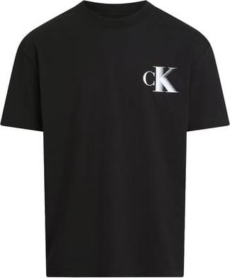 Calvin Klein T-shirt droit imprim&eacute; en coton