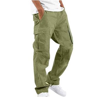 Generic Pantalon cargo pour homme - Coupe ample - Doublure en polaire - Pantalon cargo &eacute;pais - Pantalon de surv&ecirc;tement cargo - Pantalon de travail cargo, ag, 