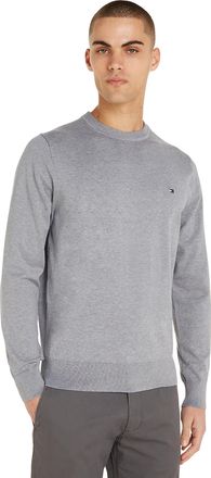 Tommy Hilfiger 1985 CREW NECK SWEATER Pullover Herren, Grau (Medium Grey Heather), S
