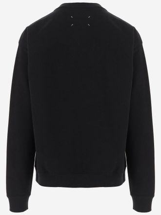 Maison Margiela Mens Cotton Crewneck Sweatshirt Black Sweatshirts Sweater