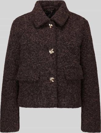 Vero Moda Teddyjacke mit goldfarbenen Zierkn&ouml;pfen