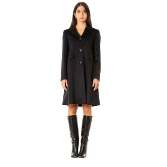 Max Mara Tevere Coat - Femme - Manteaux - Noir - Taille: 42 FR