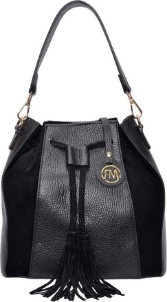 Roberta M Schwarz Rindsledertasche