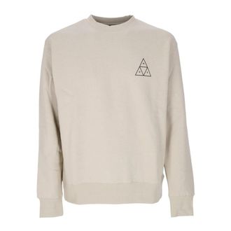 HUF Sand Herren Rundhalsausschnitt Sweatshirt - - Sweatshirts & Hoodies - Herren - Beige - XL