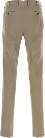 Pantaloni Torino Mens Dove Grey Stretch Cotton Blend Pant Tortora Pantaloni Trousers