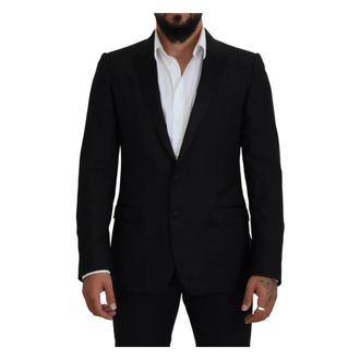 Dolce & Gabbana Martini Blazer - - Jackets - Herren - Schwarzk - L