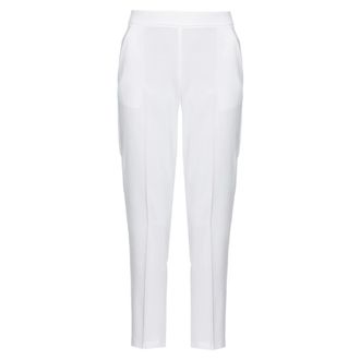 Pinko Flare-fit Stretch-Krepphose - - Trousers - Damen - Wei&szlig; - M