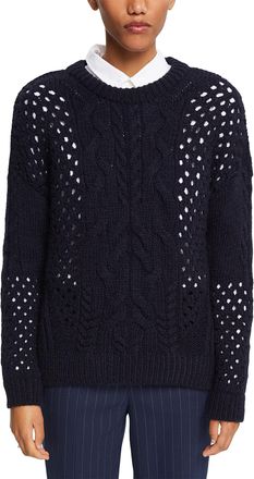 Esprit Damen 112EE1I307 Pullover, 400/NAVY, M