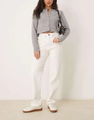 Vila Kelly - Jean large à taille haute - Blanc