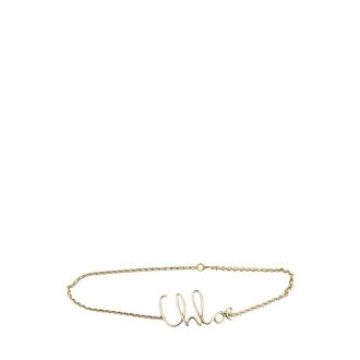 Chlo&eacute; Script Logo Ketteng&uuml;rtel - - Accessories - Damen - Gelb - ONE SIZE