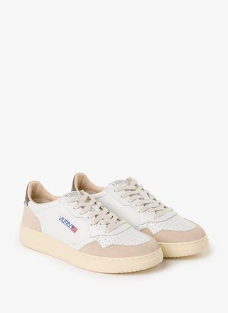 Autry Baskets bi-mati&egrave;re en cuir m&eacute;lang&eacute;