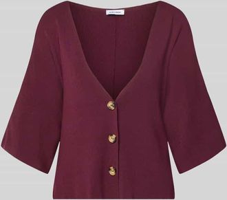 More & More Relaxed Fit Cardigan aus Viskose-Mix in Strick-Optik