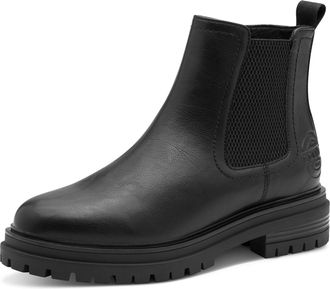 s.Oliver Damen Chelsea Boots Elegant Vegan, Schwarz (Black Nappa), 41 EU