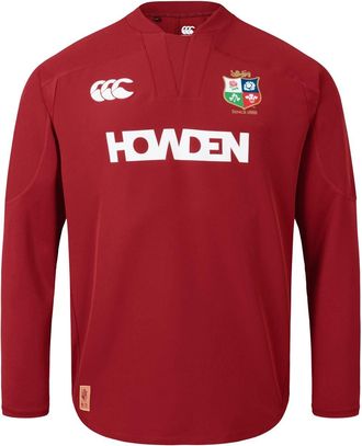 Canterbury Of New Zealand Herren British and Irish Lions Drill Hemd, Rote Dahlie, S