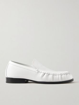 Dries Van Noten Mocassins En Cuir - Blanc