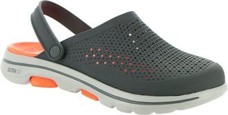 Skechers Herren Go Walk 5 Astonished Hausschuh, Charcoal/Orange, 43 EU