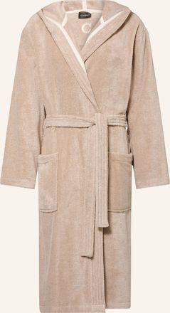 Caw&Ouml; Herren-Bademantel Wth Mit Kapuze beige