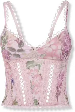 Charo Ruiz Ibiza Femme, Tops, Rose, Taille: 38 FR Poppy Top