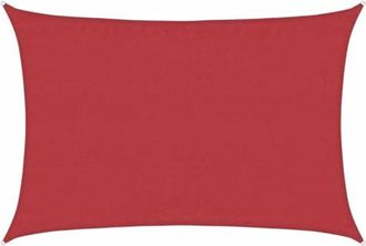 vidaXL Voile dOmbrage Protection Voile Solaire Voile de Parasol Anti UV Jardin Patio Terrasse Balcon Extérieur 160 g/m² Rouge 3,5x5 m PEHD