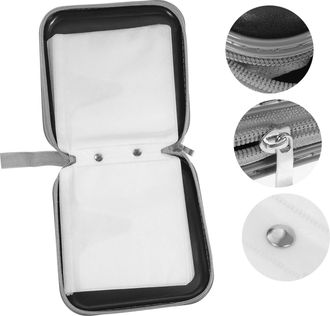 NUOBESTY 2 Stück CD DVD Aufbewahrungstasche Organizer mit Robustem Kunststoff Kratzfest Feuchtigkeitsbeständig Kompakt für Auto und Zuhause Praktischer Schutz 