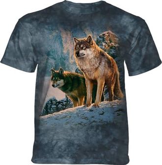 The Mountain T-Shirt Wolf Couple Sunset XXX-Large
