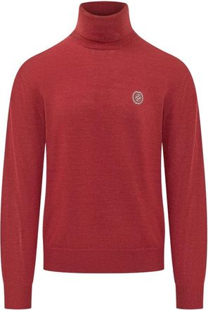 Dr&ocirc;le de Monsieur Pull Col Roul&eacute; D Mirror - Homme - Pulls - Rouge - Taille: L