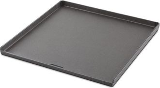 Weber Plancha en fonte &eacute;maill&eacute;e 60x40cm - Surface anti-adh&eacute;sive - &Eacute;vacuation des graisses - Pour cuisson pr&eacute;cise de poissons et l&eacute;gumes