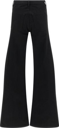 Balenciaga Wide Flared Leg Jeans - Black