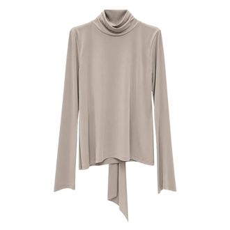Meimeij Langarmshirt - - Tops - Damen - Beige - XS