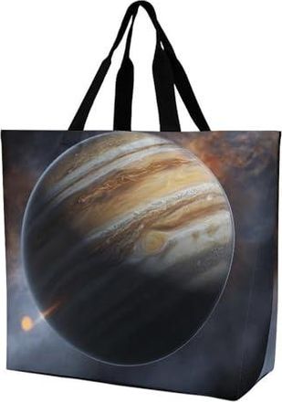 Generic Paysage De Jupiter Sac A Main Femme L&eacute;ger Sacs De Courses Grand Sac Fourre-Tout Pour Gym Travail Plage