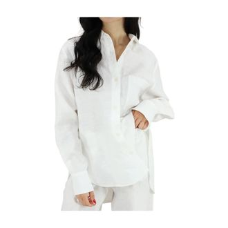 Kaos Camicia Over - - Blouses & Shirts - Damen - Wei&szlig; - M
