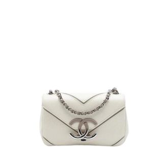 Chanel Sac bandouli&egrave;re Pre-owned - Femme - Pre-owned - Blanc - Taille: ONE Size