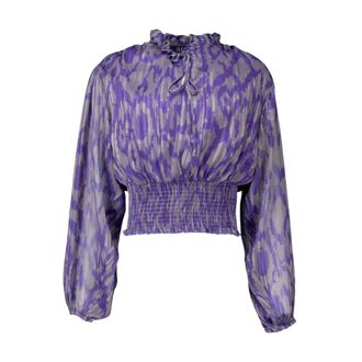Ibana Taliso Lila Bluse - - Blouses & Shirts - Damen - Lila - 2XL