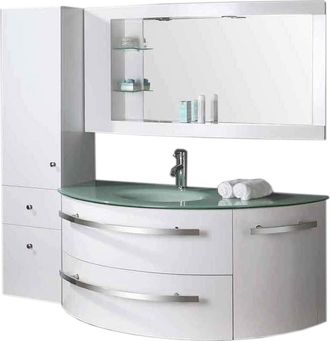 Simba Srl su Badmöbel Badezimmermöbel Ambassador 120cm Badezimmer Waschtisch Schrank Spiegel Waschbecken