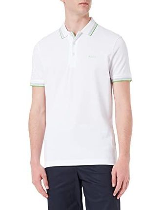 HUGO BOSS BOSS Hommes Paddy Polo en Coton Biologique avec Logos Contrastants