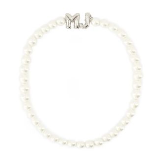 Marc Jacobs Halskette - Balloon Necklace - Metal - White - Gr. unisize - in Wei&szlig; - f&uuml;r Damen