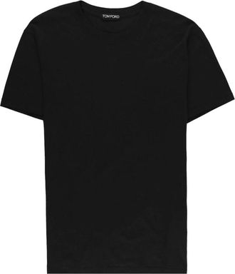 Tom Ford Homme, Tops, Noir, Taille: L T-shirt &agrave; col rond