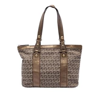 Fendi Sac cabas en toile Pre-owned - Femme - Pre-owned - Brun - Taille: ONE Size