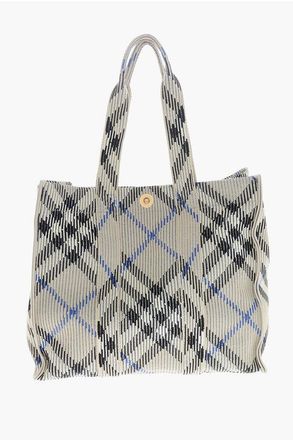 Burberry Fabric Check Maxi Tote Bag size Unica