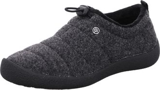 Rohde Damen Hausschuh geschlossen Zugband Steppoptik D.Olbia 2002, Gr&ouml;&szlig;e:42 EU, Farbe:Schwarz