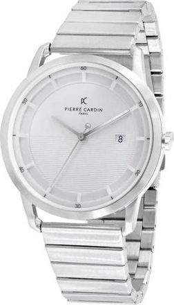 Pierre Cardin Homme, Accessoires, Gris, Taille: ONE Size Montre habill&eacute;e en acier inoxydable