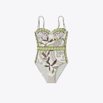 Tory Burch Damen Printed Swimsuit