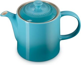 LE CREUSET Le Creuset Klassische Teekanne, Rund, 1,3 Liter, Steinzeug, Karibik