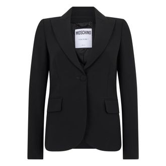 Moschino Einknopf-Sakko - - Jackets - Damen - Schwarzk - XS