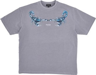 Phobia Archive Homme, Tops, Gris, Taille: XL Scorpion Print Tee