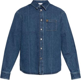 Ferragamo Homme, Chemises, Bleu, Taille: L Chemise en jean
